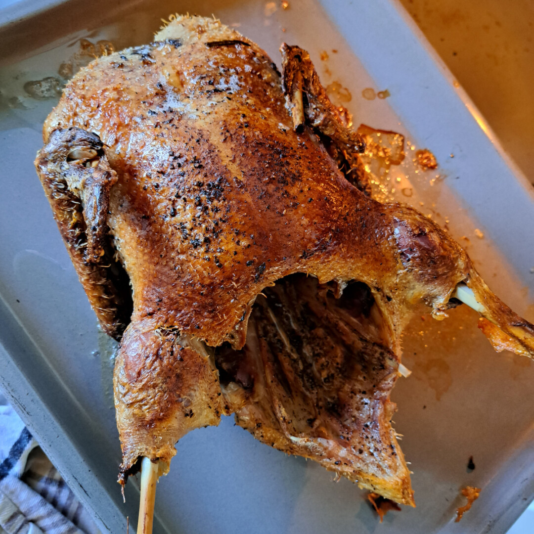 German Roast Duck and Gravy Recipe - Ester kocht