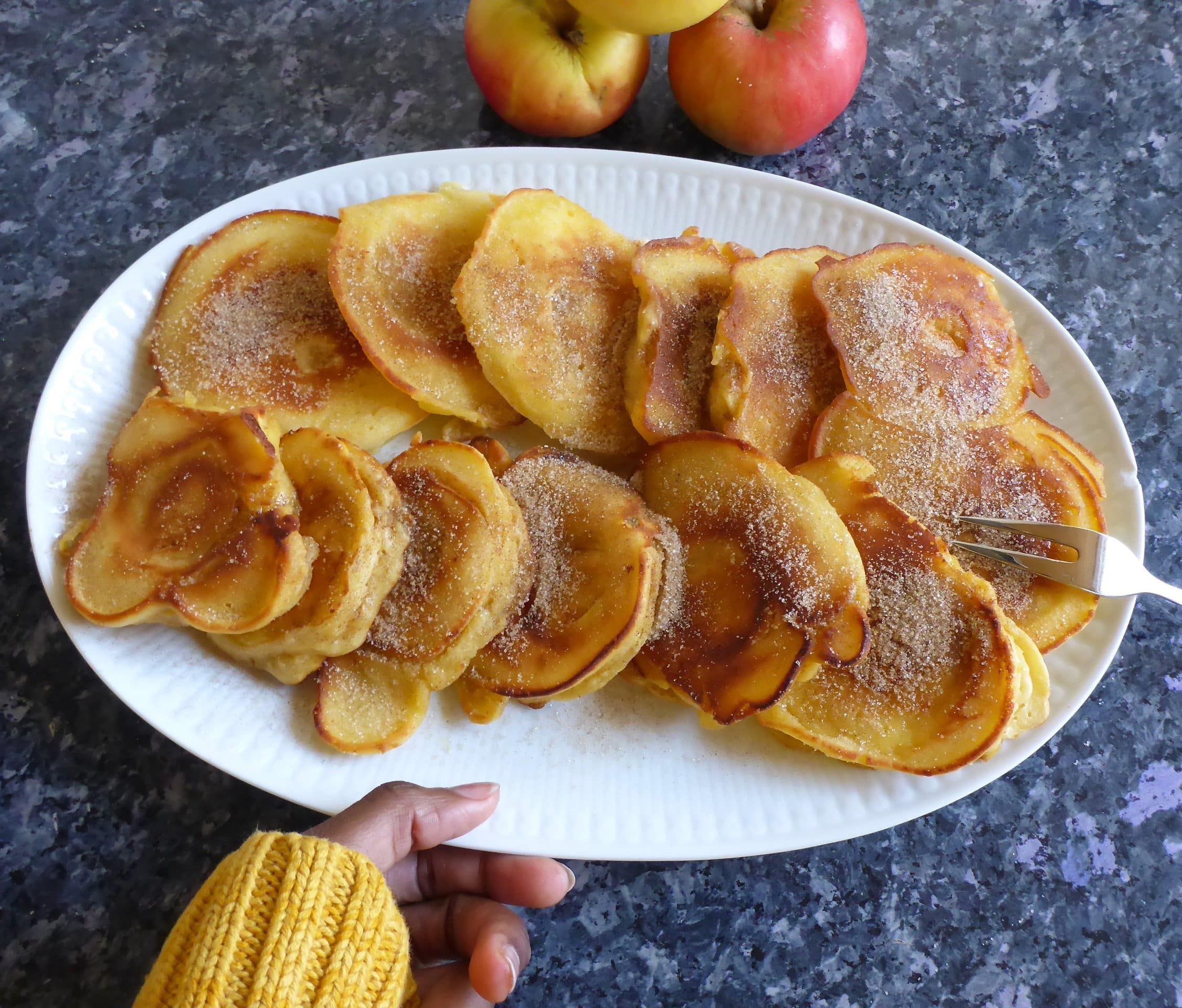 German Fried Apple Rings Batter Recipe - Ester kocht