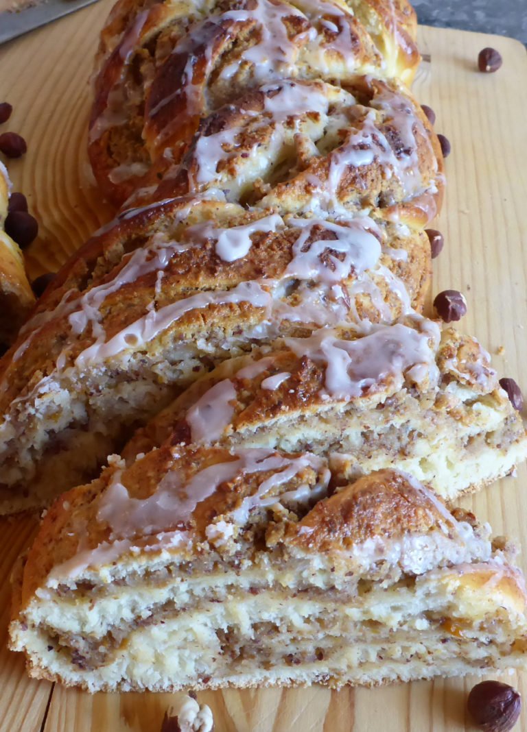 Homemade German Nut Braid with Marzipan (Nusszopf) - Ester kocht
