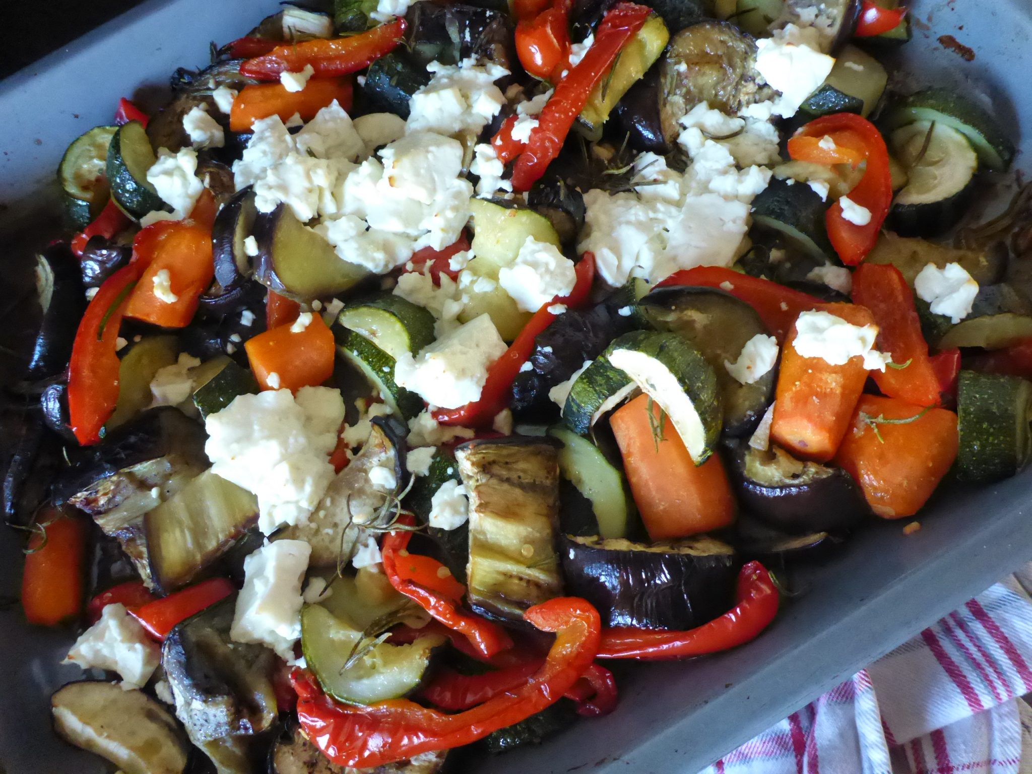 Roasted Vegetables With Feta - Ester kocht