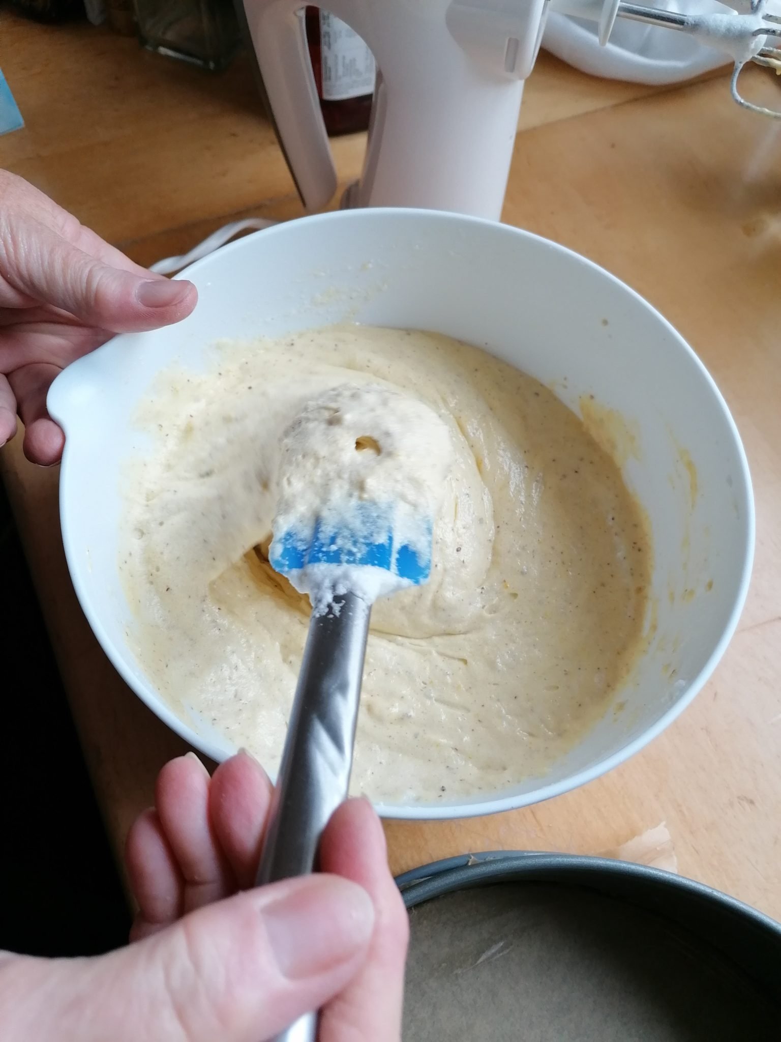 German Marzipan Hazelnut Cherry Cream Cake - Ester kocht