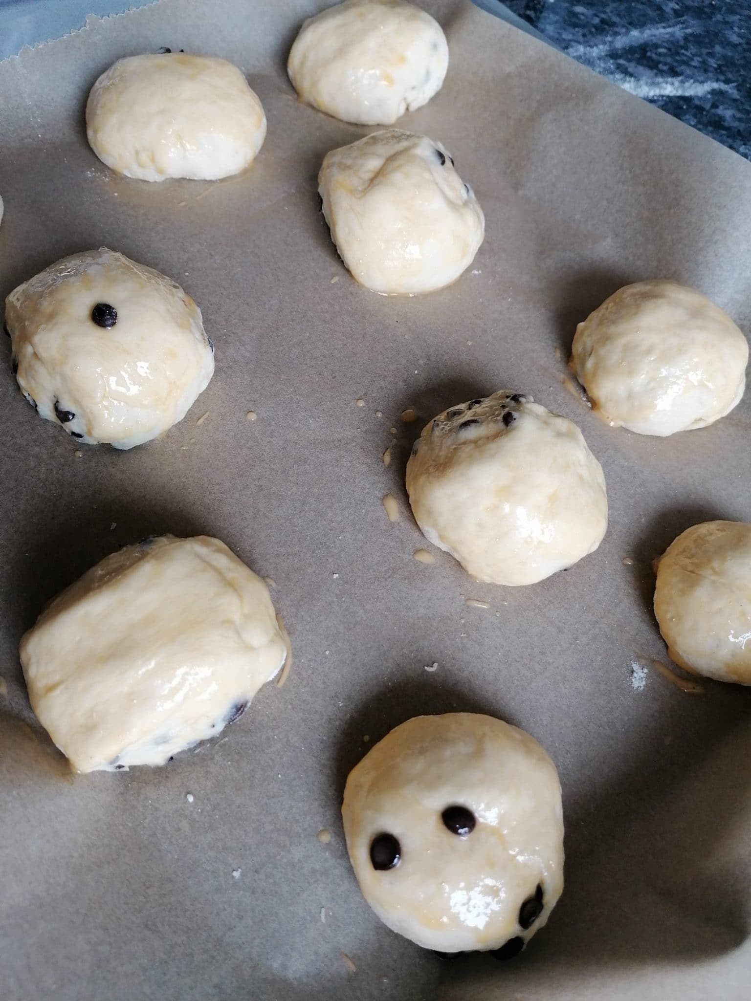 Chocolate Chip Buns WITHOUT Yeast - Ester kocht