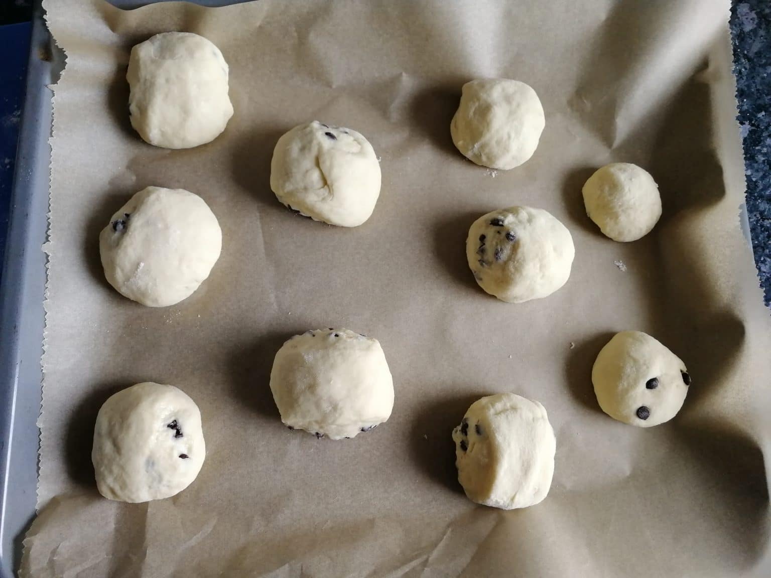 Chocolate Chip Buns WITHOUT Yeast - Ester kocht