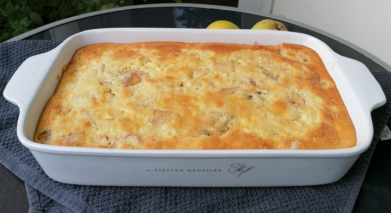 German Baked Rice Pudding With Apples - Ester kocht