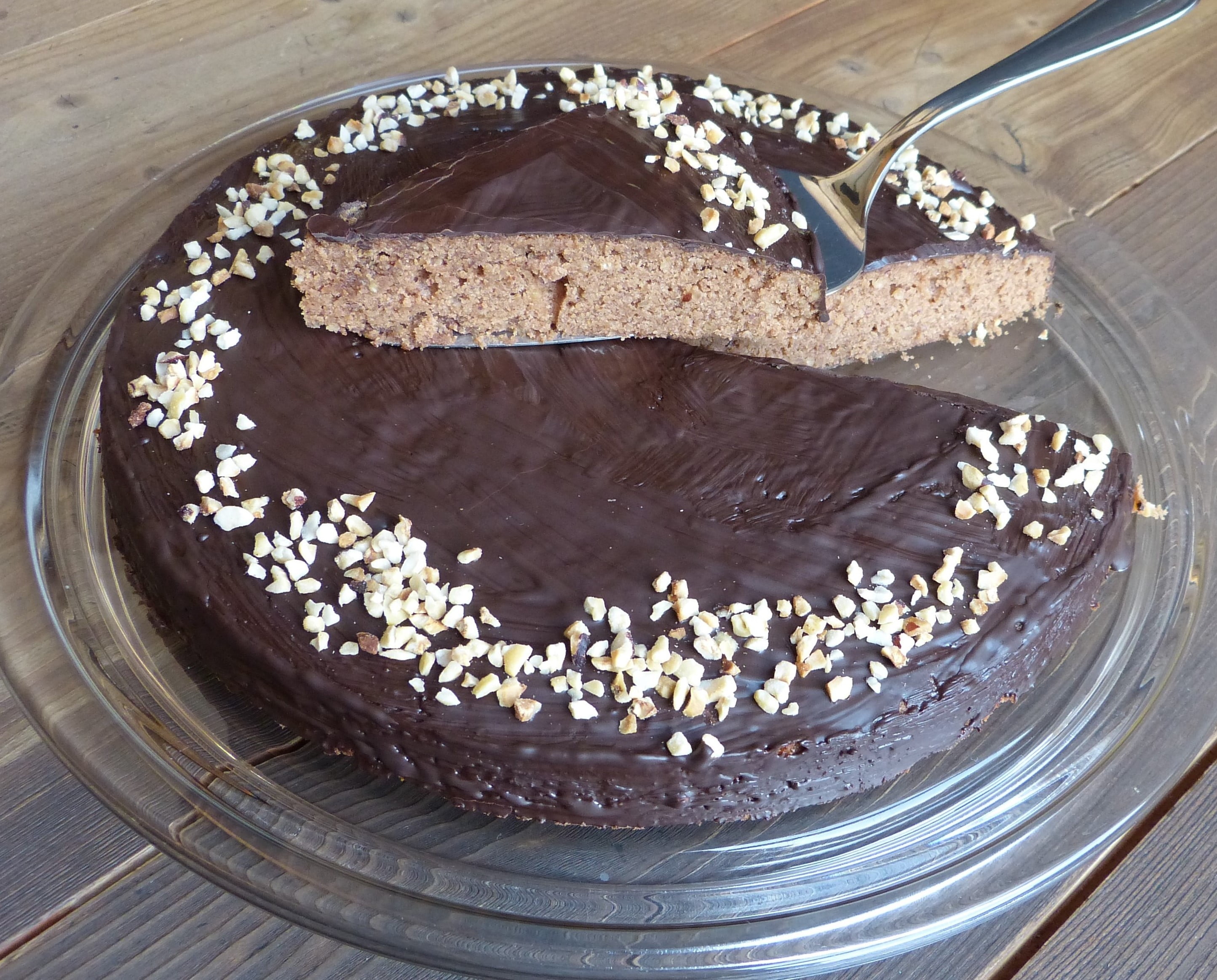 German Chocolate Hazelnut Cake - Ester kocht