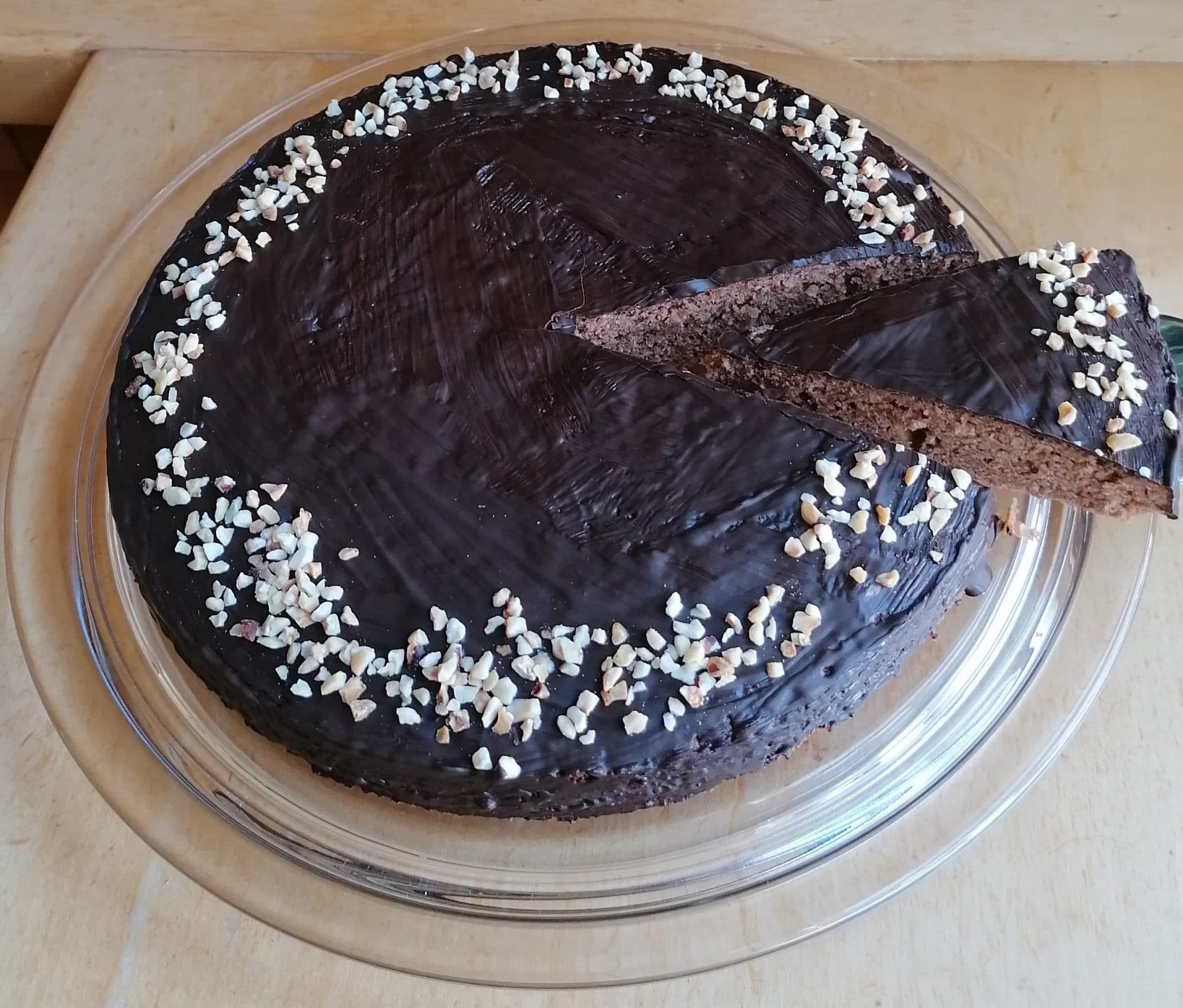 German Chocolate Hazelnut Cake - Ester kocht