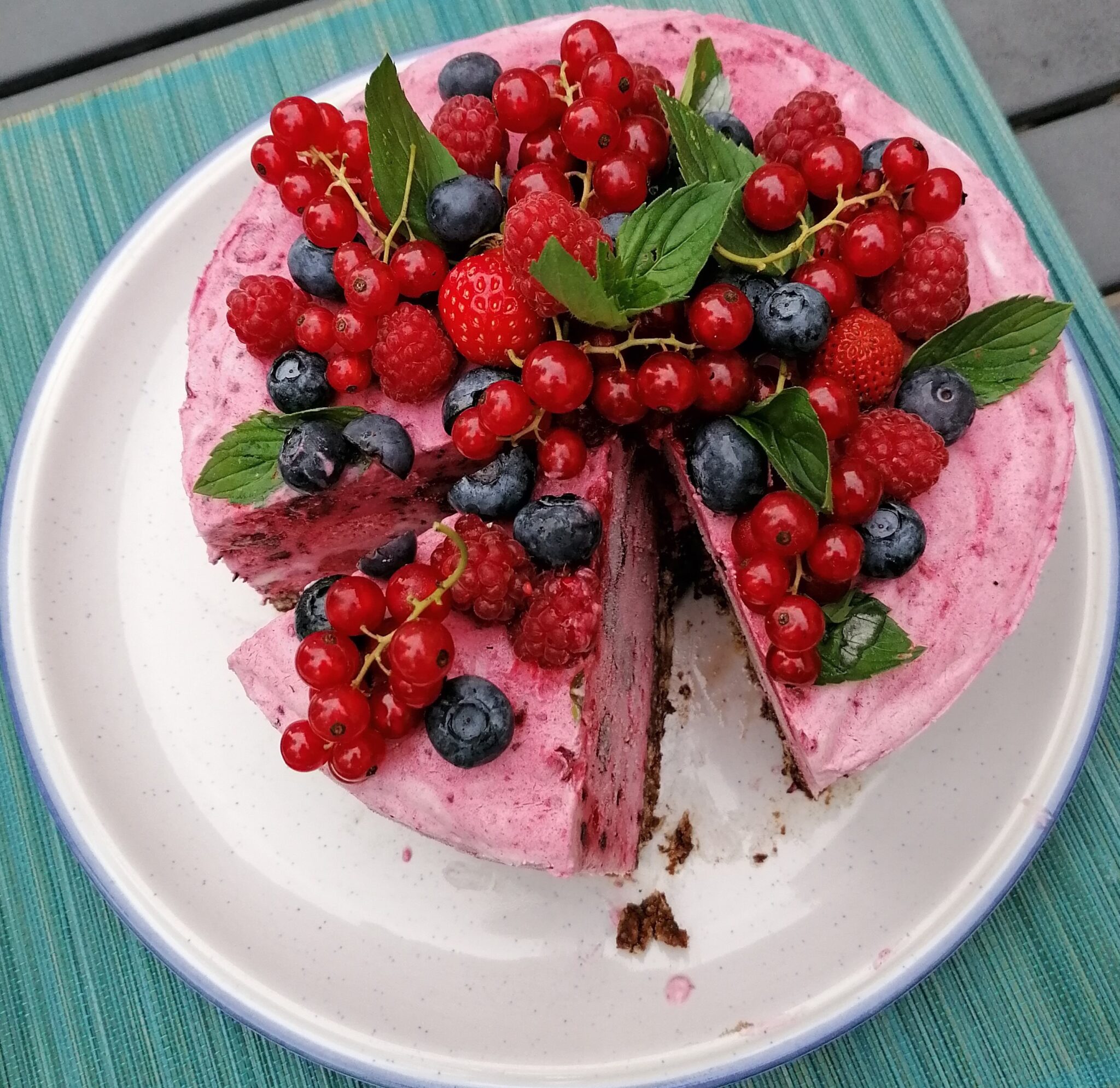 No Bake Berry Cheesecake - Ester kocht