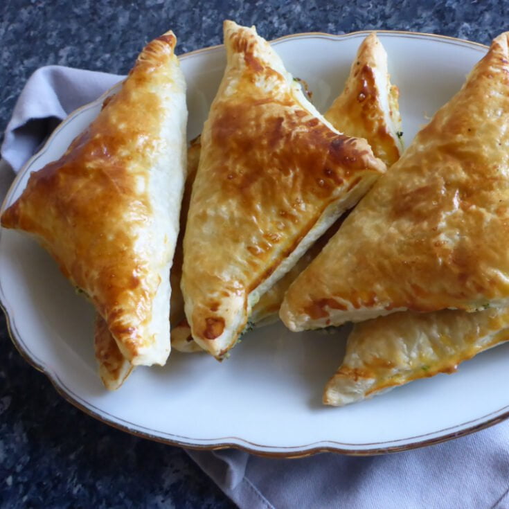Spinach And Feta Triangles - Ester kocht