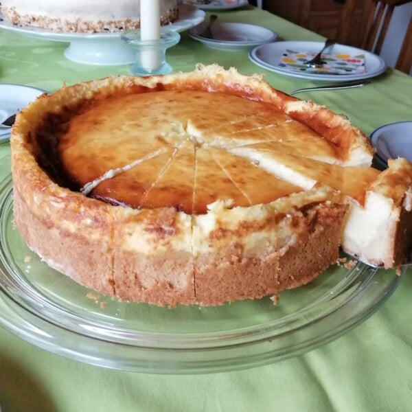 German Cheesecake With Greek Yogurt (Käsekuchen) - Ester kocht