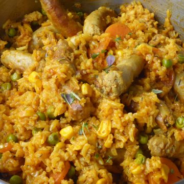 Wors Stew With Rice - Ester kocht