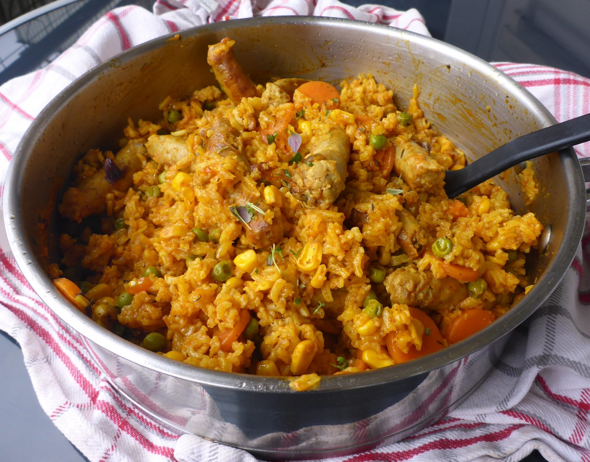 Wors Stew With Rice - Ester kocht