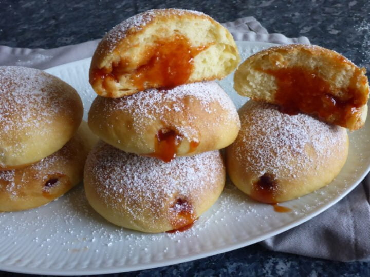 Baked Berliner Recipe (German Donuts) - Ester kocht