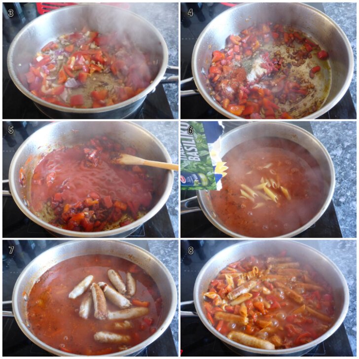 Pasta And Wors Recipe - Ester kocht