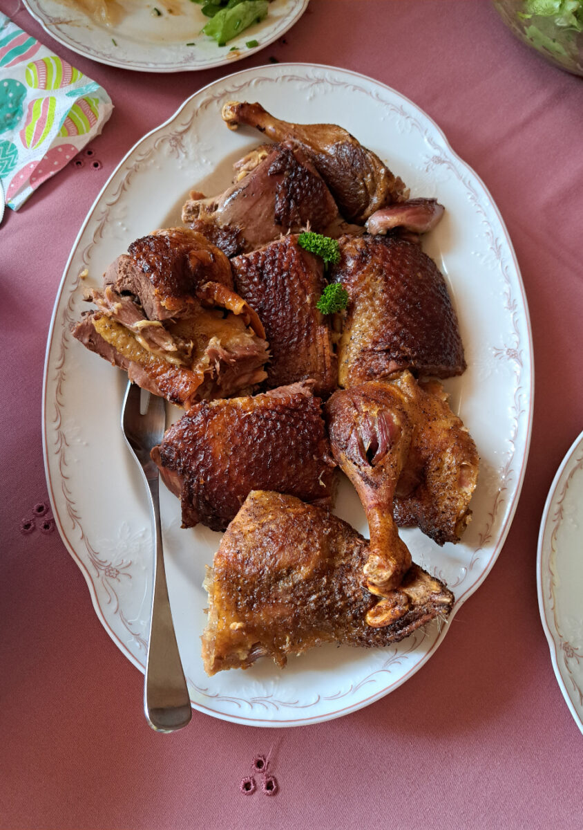 German Roast Duck and Gravy Recipe - Ester kocht